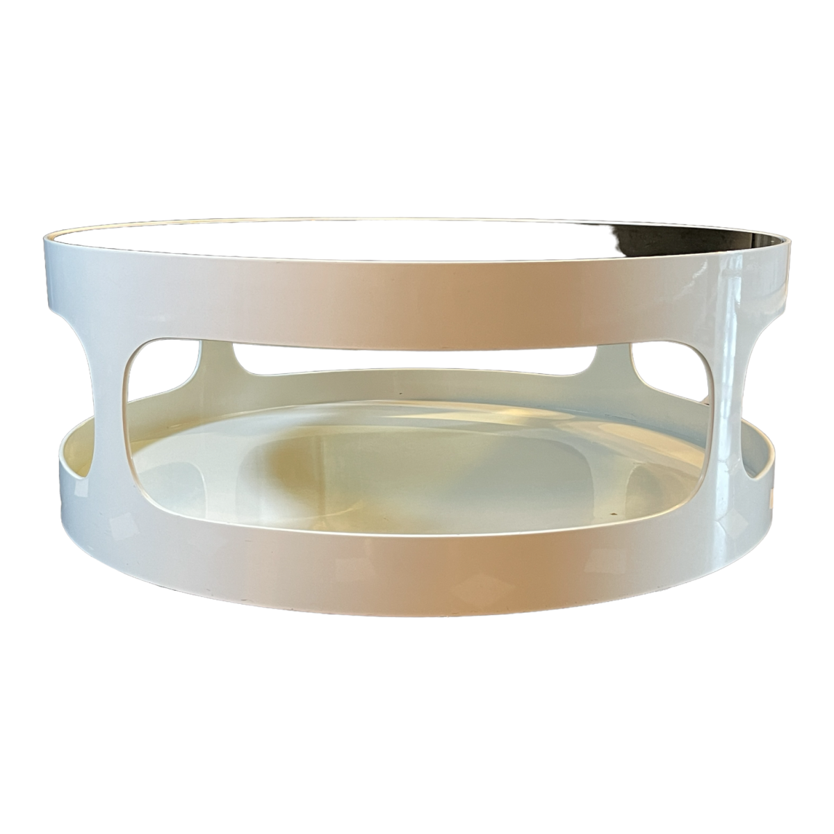 ERIK VAN BUIJTENEN pour NEBU, Table basse ronde, Design Space Age UFO ...