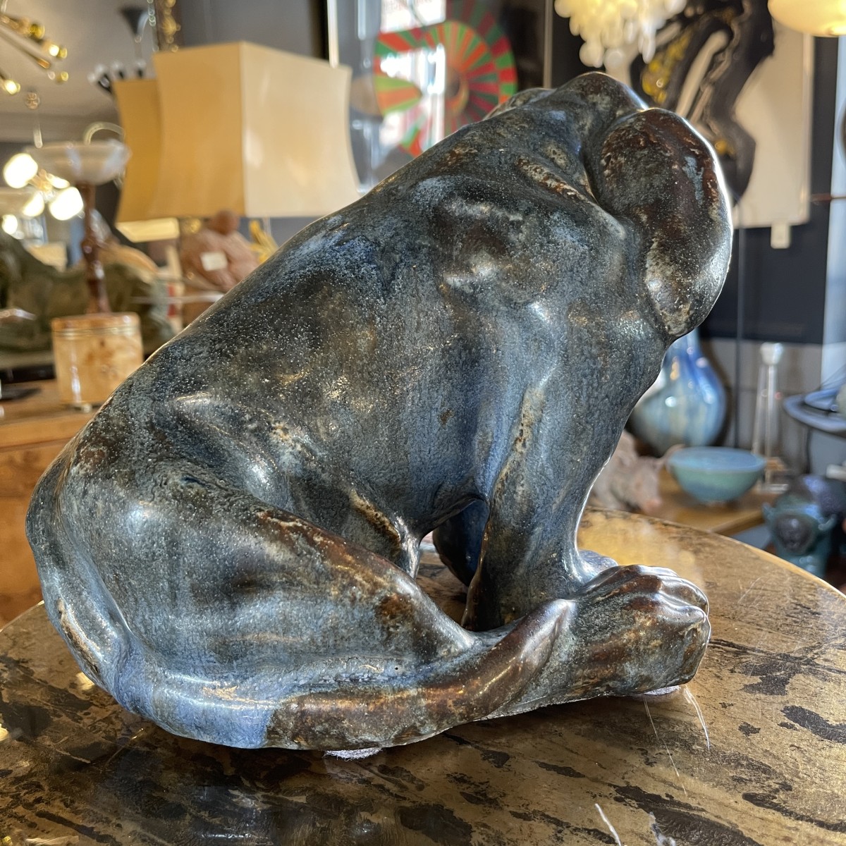 rare sculpture d un chien réalisé par le céramiste arthur craco vers ...