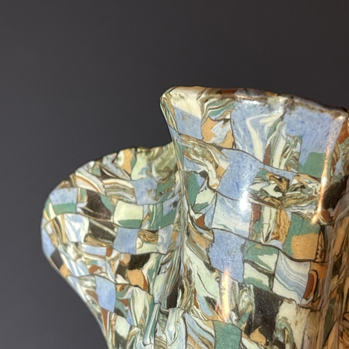 large ceramic vase 46cm on pedestal made by jean gerbino in vallauris ...
